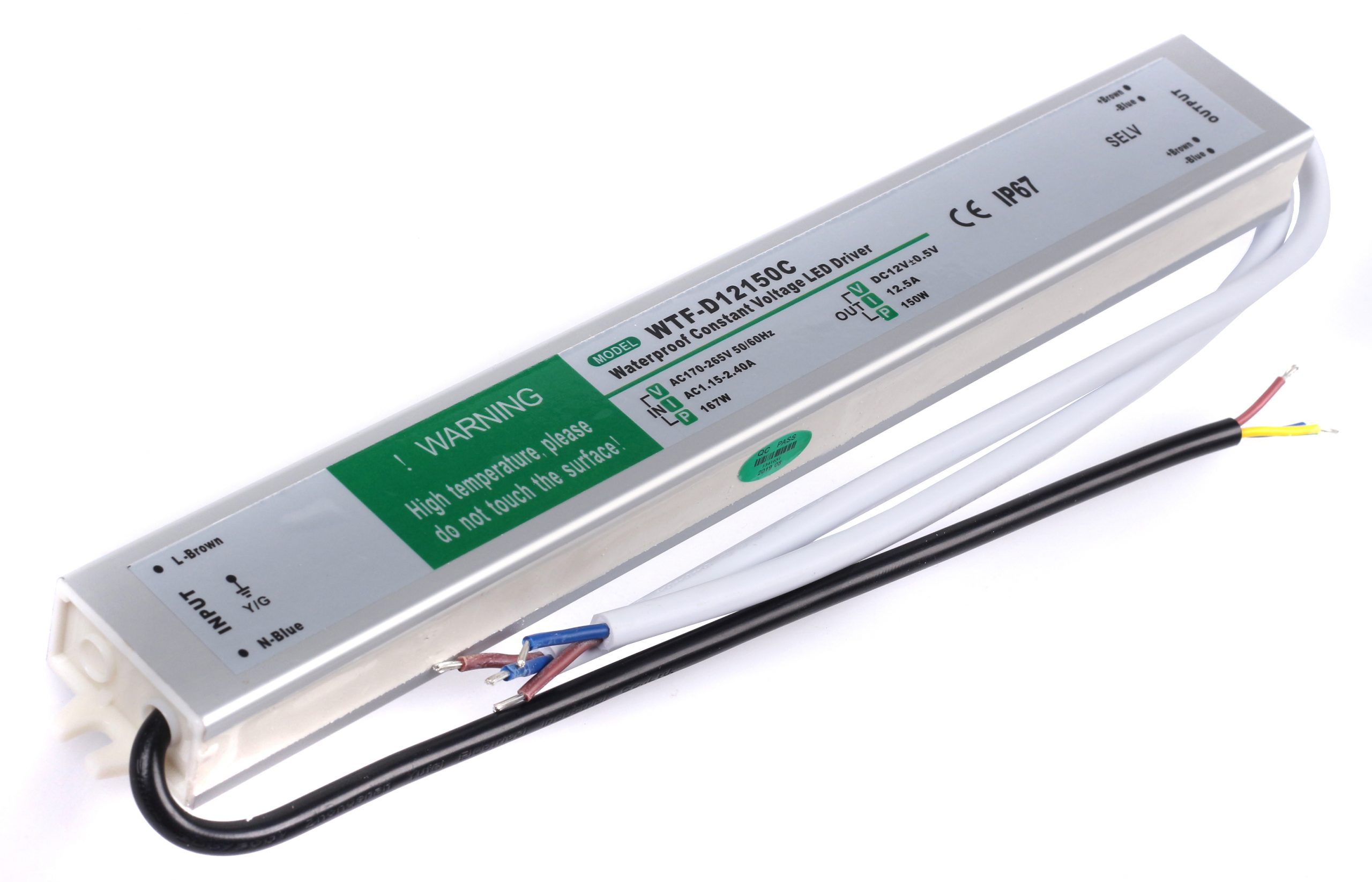 Zasilacz LED 24V 150W 6,25A SLIM PRO wodoodporny IP67 - Led Expert