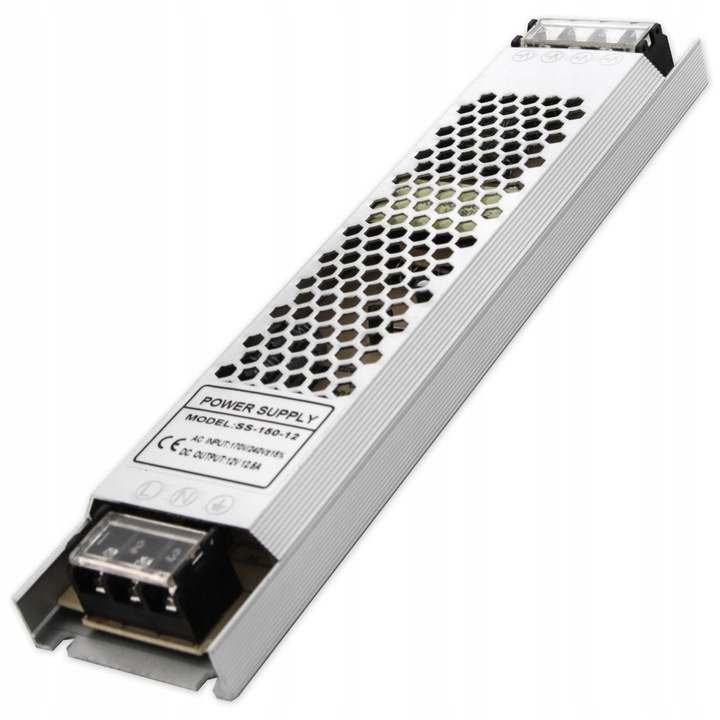 Zasilacz LED 12V 150W FLAT Ultra Slim 12.5A IP20 - Led Expert