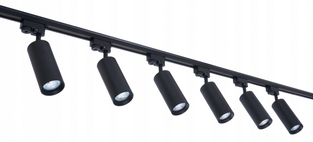 Zestaw Premium: Szyna 2m + 4 reflektory GU10 - czarny - Led Expert